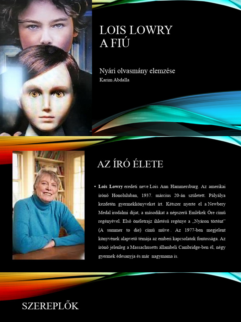 LOIS LOWRY ١ | PDF