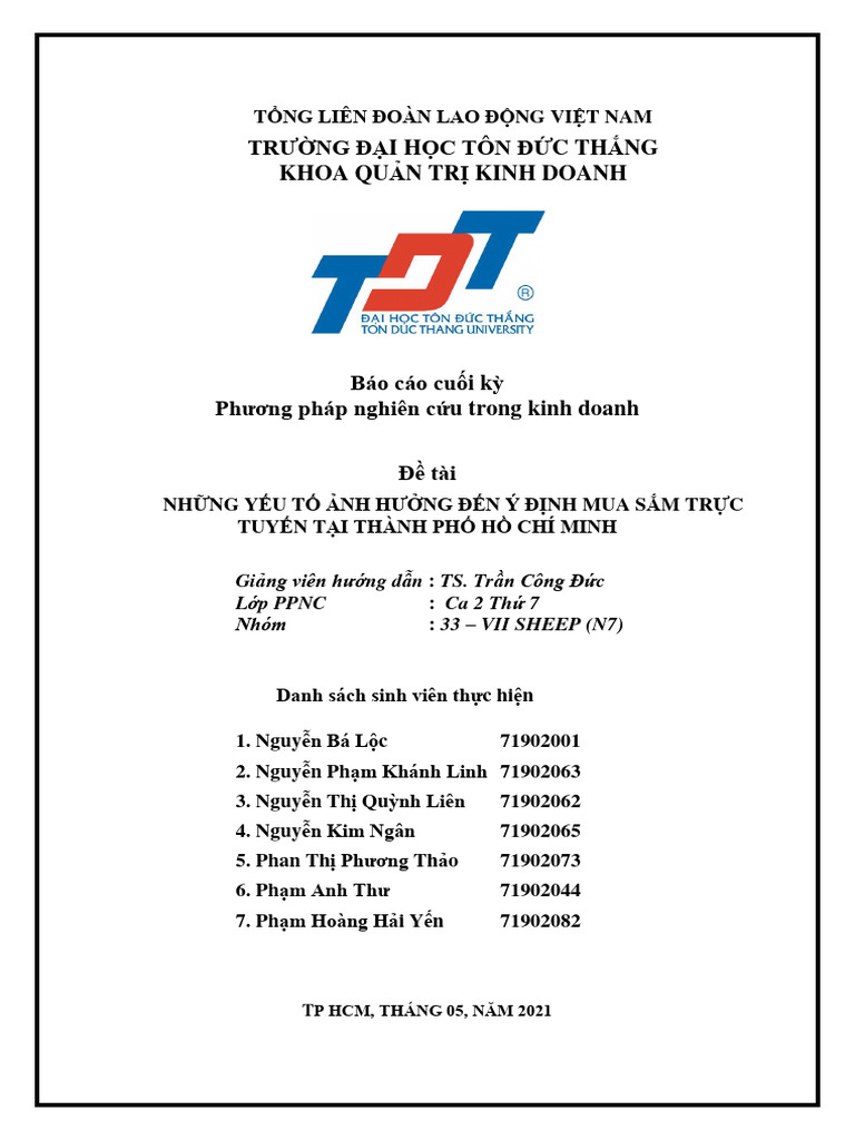 Bài mẫu BCCK | PDF