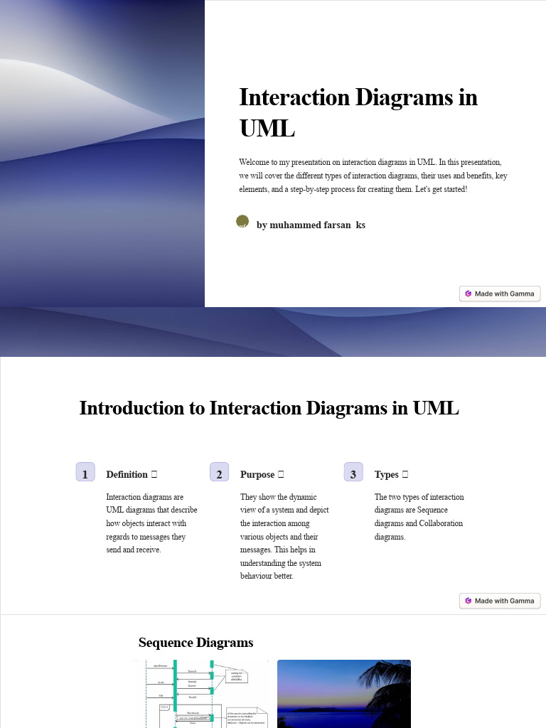 Interaction Diagrams in UML | PDF | Unified Modeling Language | Information Science
