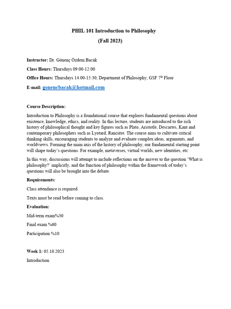 Phil 101 | PDF | Plato | Idea