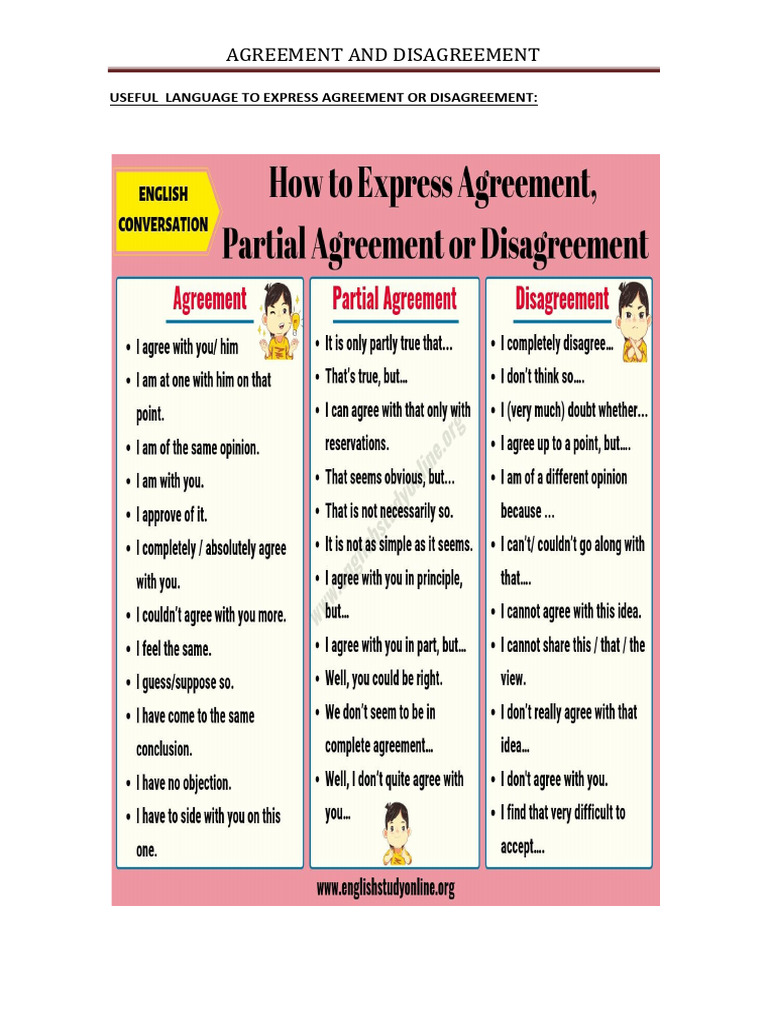 Agreement and Disagreement | PDF