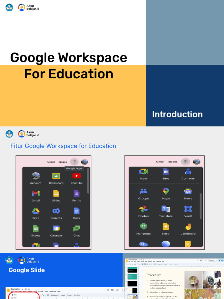 Google Workspace For Education - Introduction - Presentasi BAKTI | PDF
