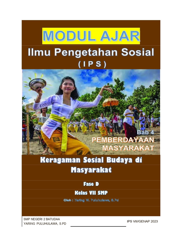 Modul Ajar IPS Bab 4 | PDF