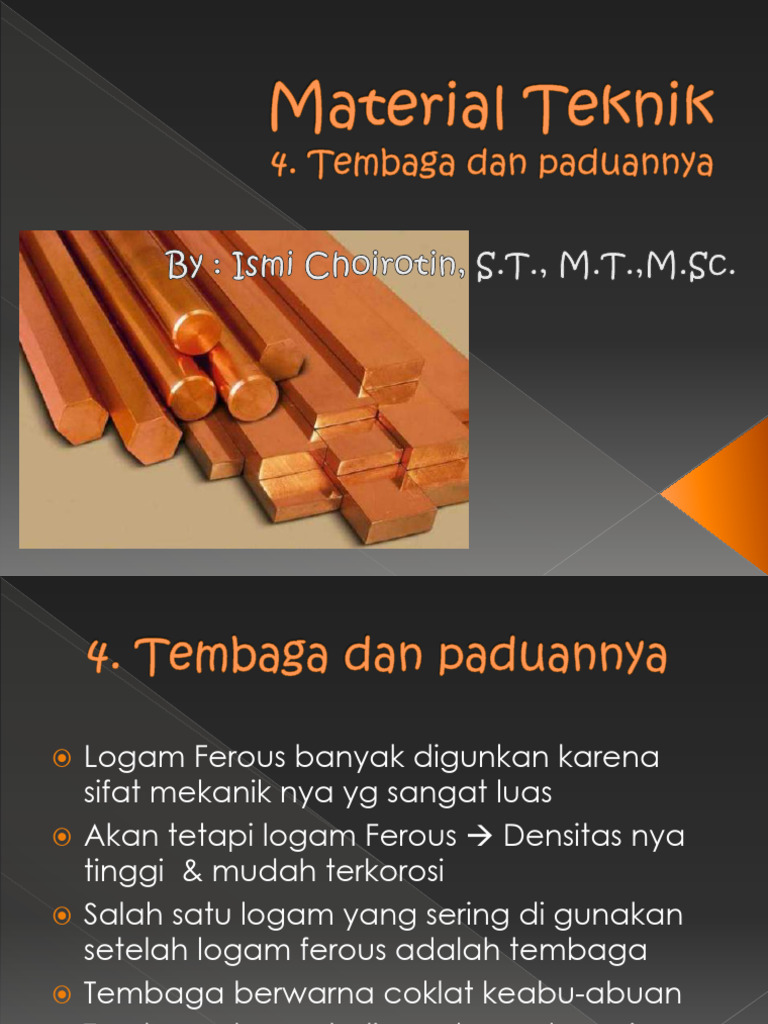 Tembaga | PDF | Teknologi & Rekayasa