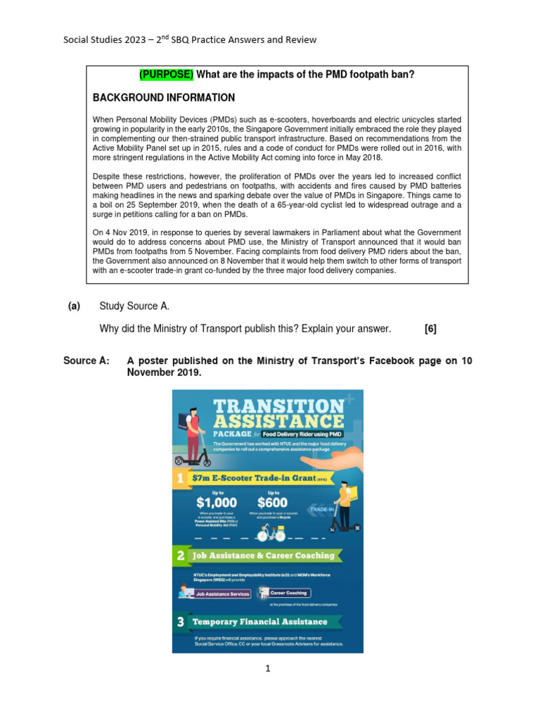 2023 SS SBQ Practice 2 - Answers and Review Sheet | PDF