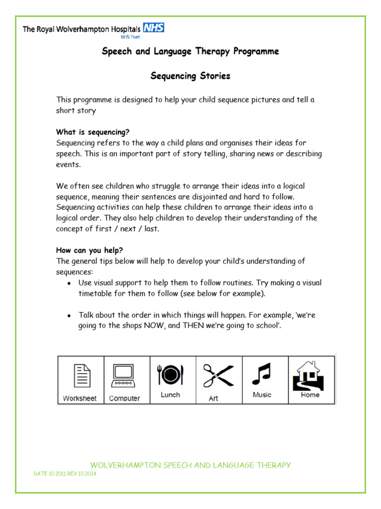 Story Sequencing for Kids | PDF | Human Communication | Cognitive Science