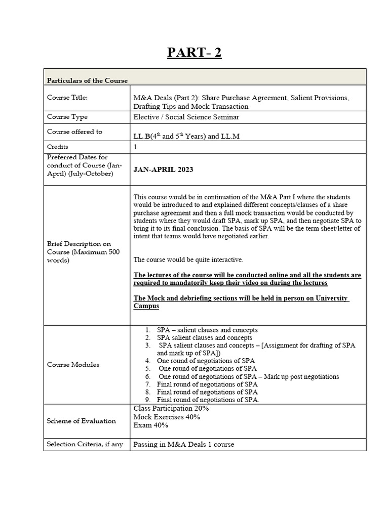 VF-E-Akshay Nagpal - M&A Part 2 | PDF VF-E-Akshay Nagpal - M&A Part 2 | PDF