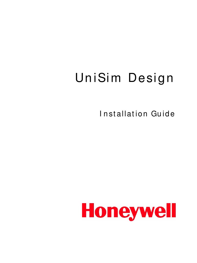 UniSim Design Installation Guide | Server (Computing) | Microsoft Windows