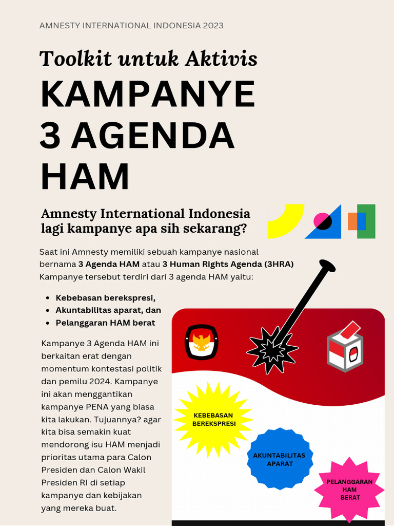 Toolkit Untuk Aktivis - Kampanye 3 Agenda HAM | PDF