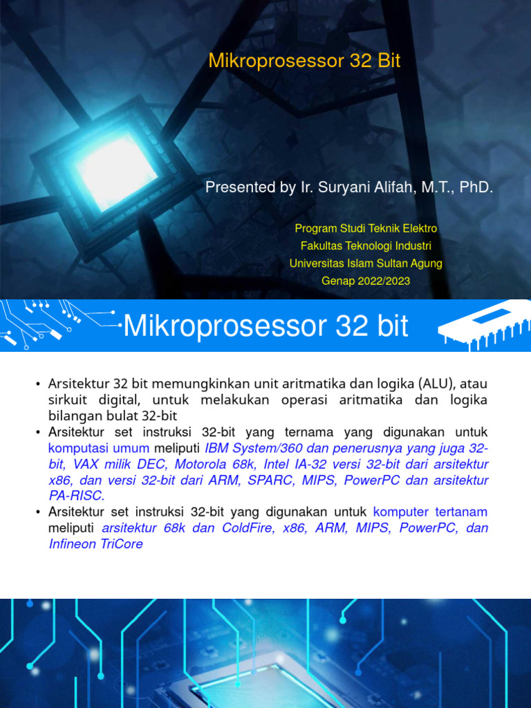 Arsitektur Mikroprosessor 32 Bit | PDF | Computers