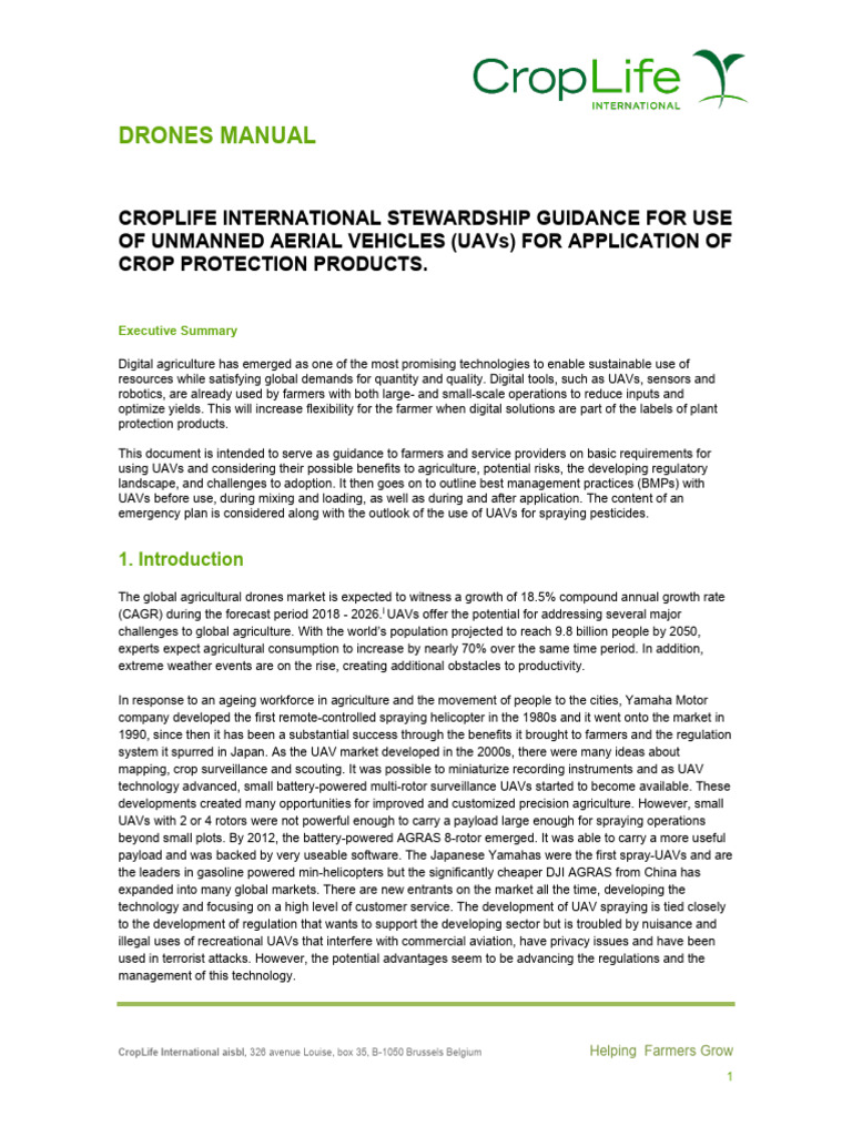 Drones Manual | PDF | Unmanned Aerial Vehicle | Agriculture