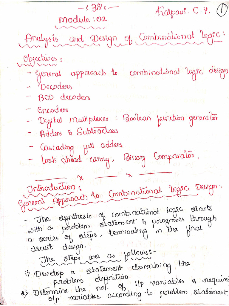 Digital System Design Module 2 | PDF