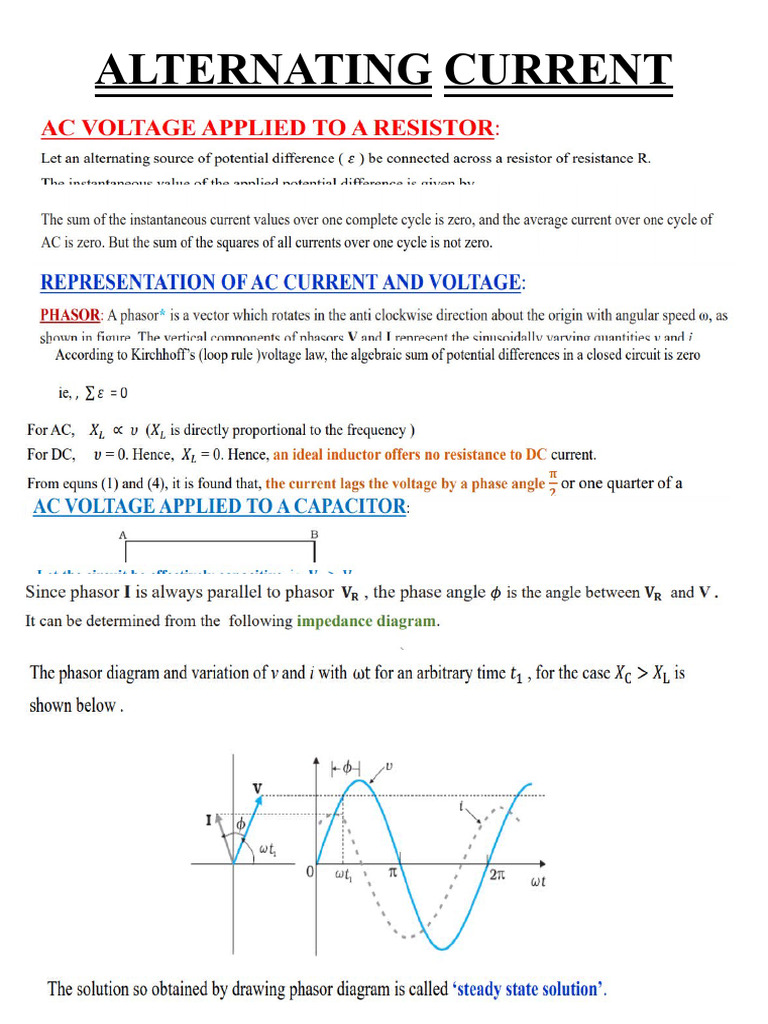 Alternating Current 1 | PDF