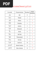 Arabic Numbers 1 to 100 Guide | PDF