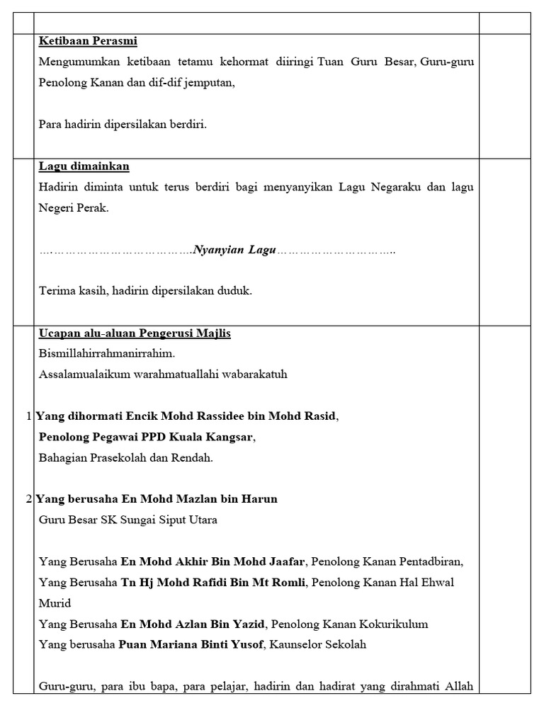 Ketibaan Perasmi | PDF | Kajian Bahasa Asing
