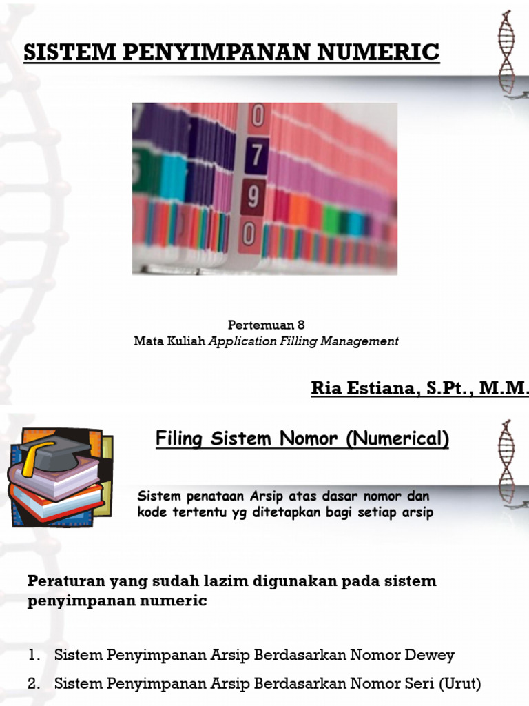 Pert 6 Sistem Penyimpanan Numeric, Pemeliharaan, Pengendalian, Penyusutan | PDF