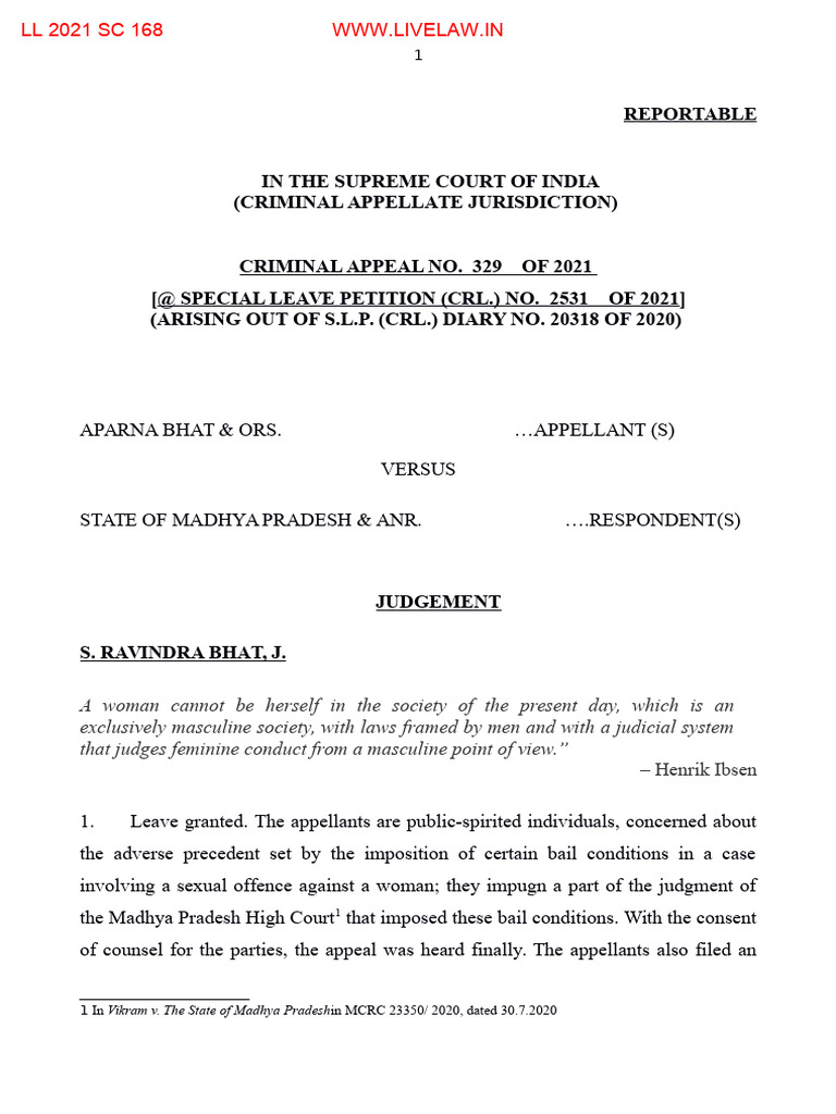 Aparna-Bhat-V-State-Of-Mp-168-390769 - para 42, 44 | Download Free PDF ...