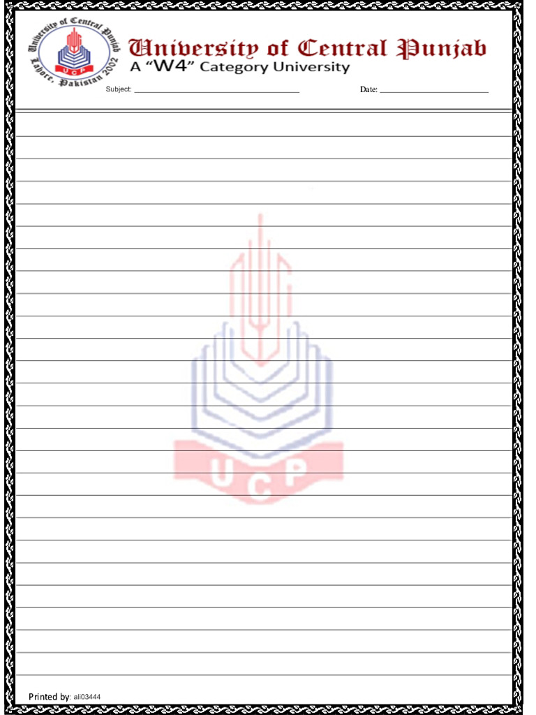 Ucp Assignment Paper | PDF Ucp Assignment Paper | PDF