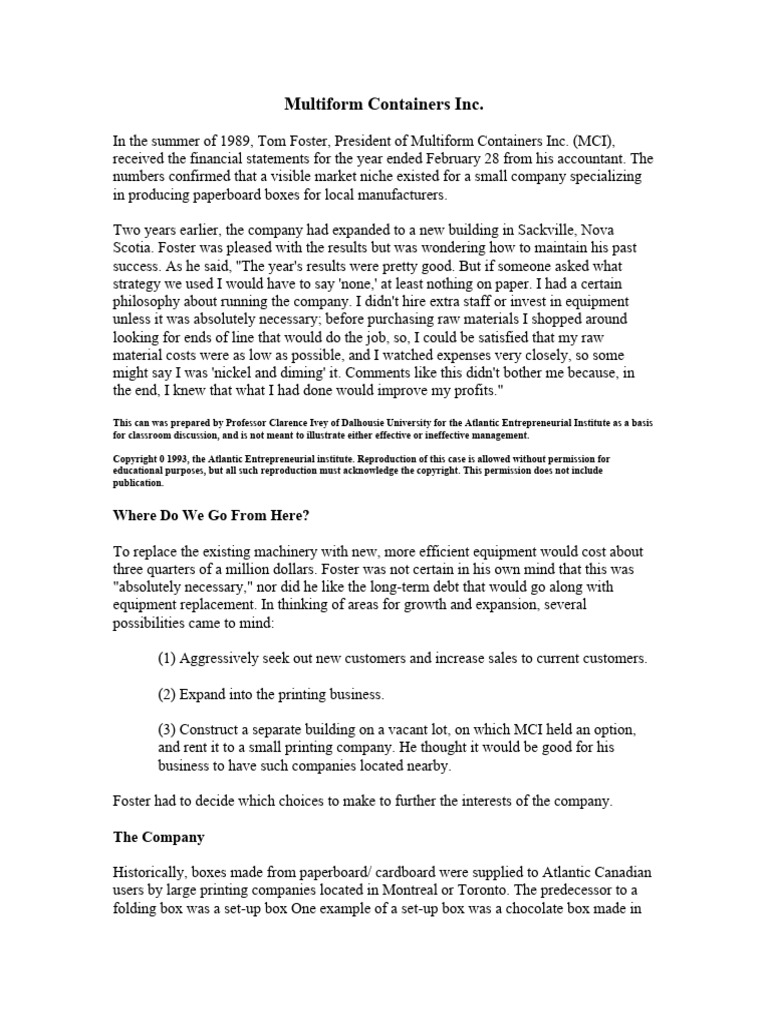 Multiform Case Study | PDF
