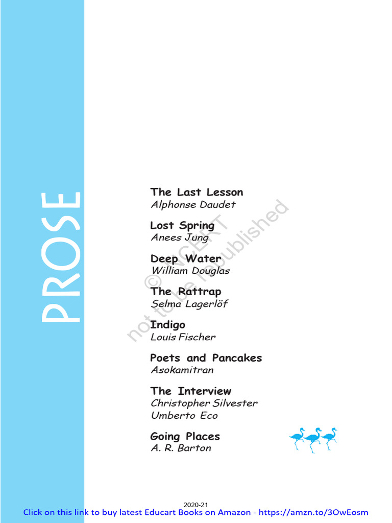 Ch-1 The Last Lesson | PDF | Verb | Human Communication