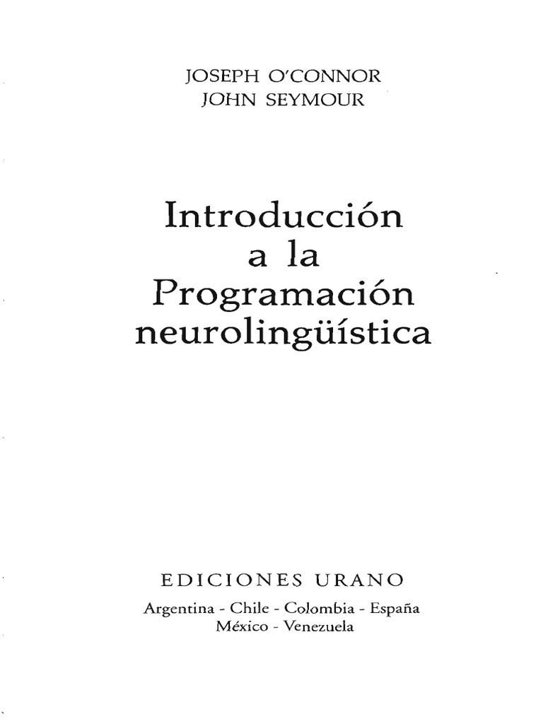 Introduccion A La PNL | PDF