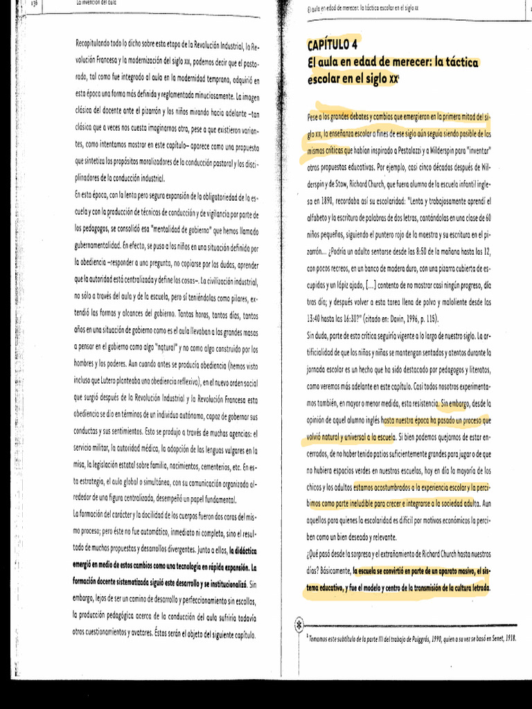 Dussel y Caruso La Invención Del Aula Cap 4 Parte I | PDF