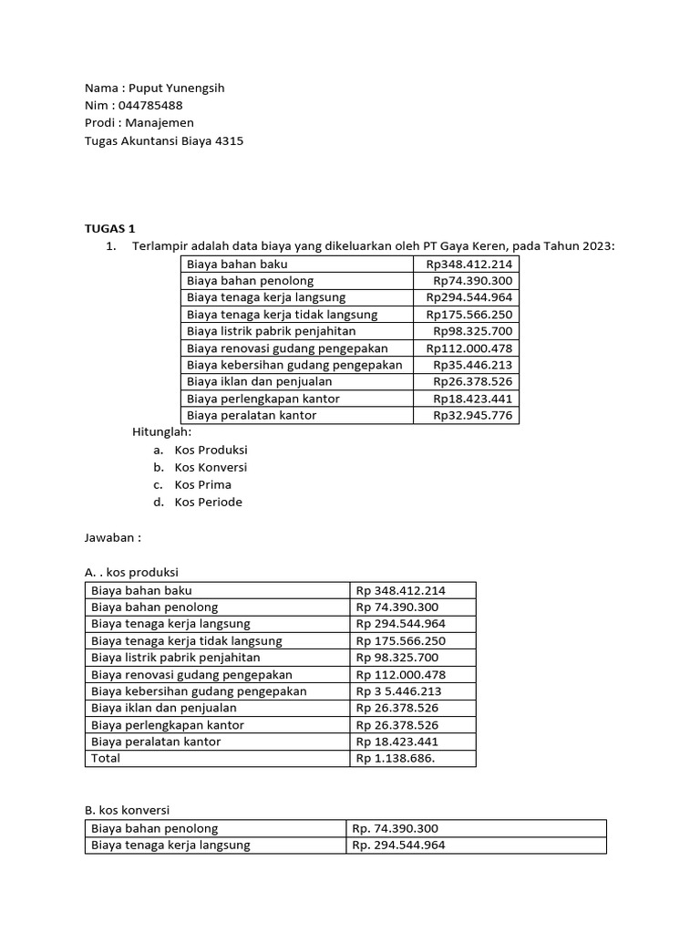 Tugas Akbi 1 PDF | PDF | Komputer
