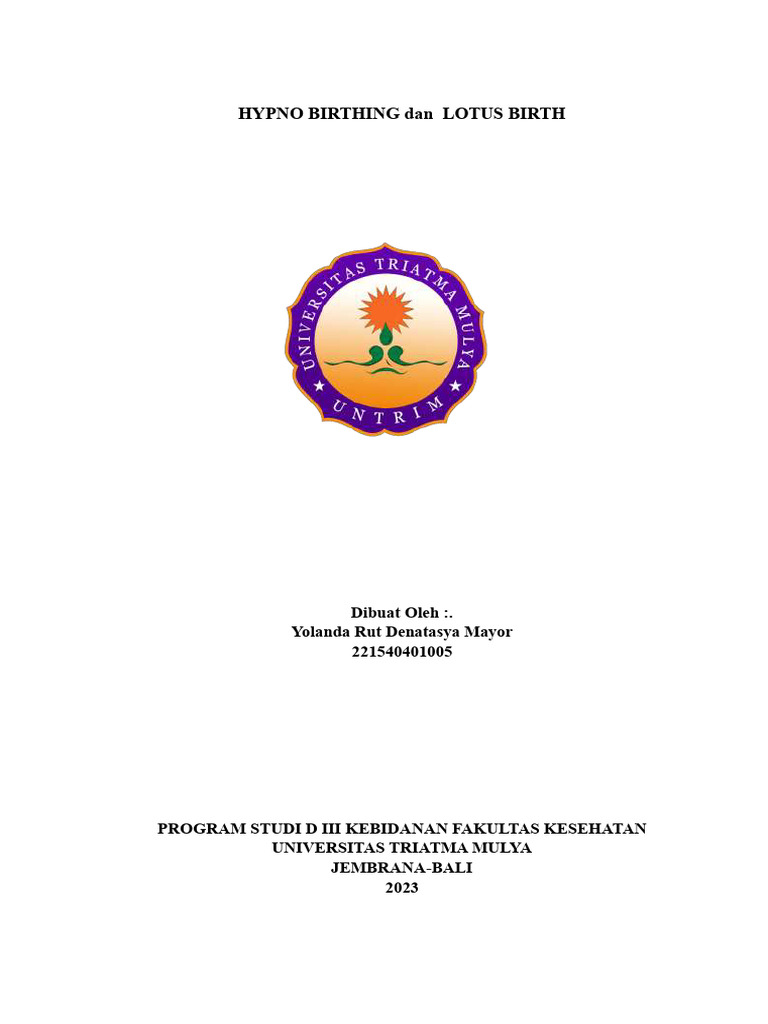 Hypno Birthing Dan Lotus Birth | PDF