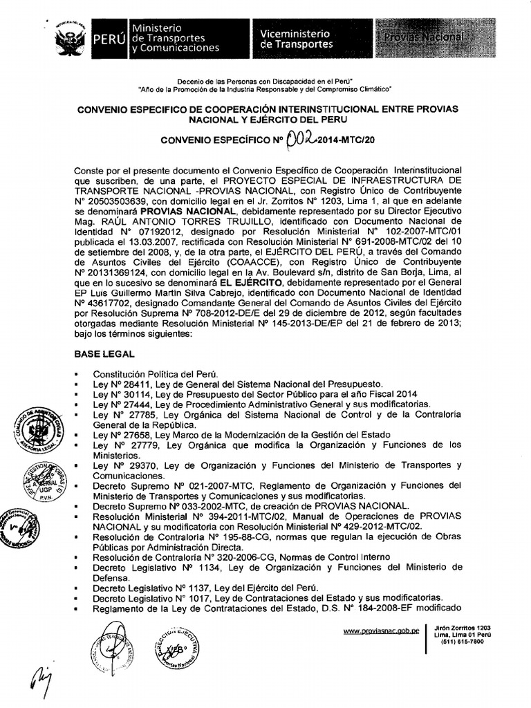 Especifico 02 Conv 001 2014-MTC-01 | PDF