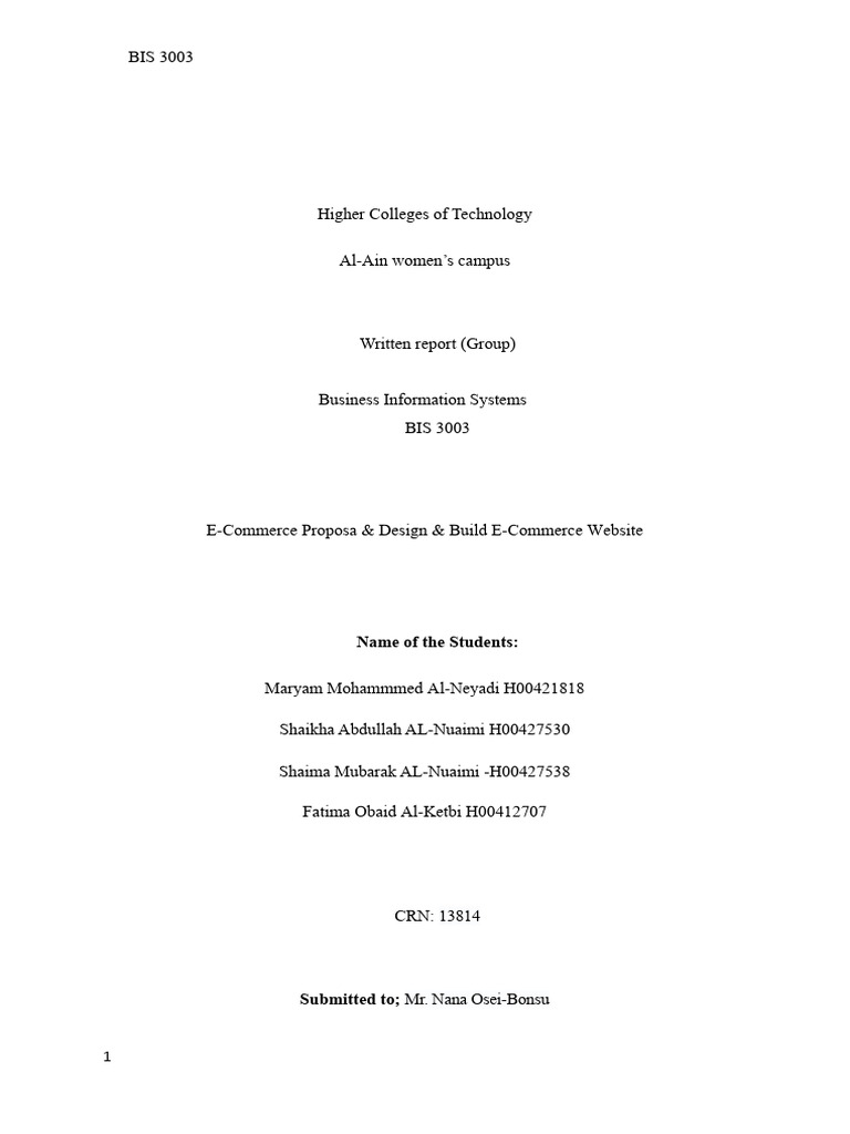 Bis Project 1 3003 | PDF | Retail | Perfume