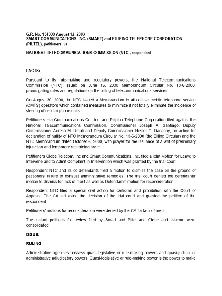 Telecom Billing Rules Dispute Ruling | PDF | Finance & Money Management ...