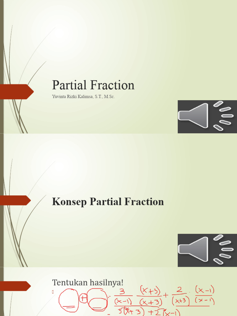 Decomposition in Partial Fractions | PDF | Career & Growth | Computers