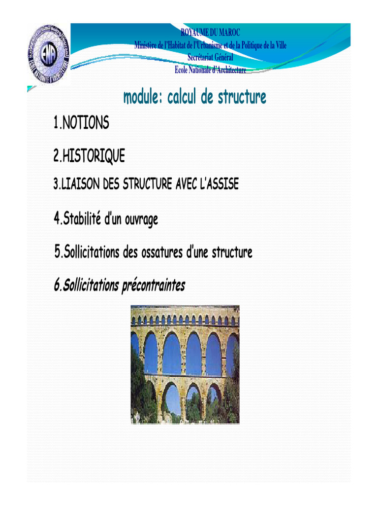 Chapitre 1 - Cours Structure - 3 | PDF