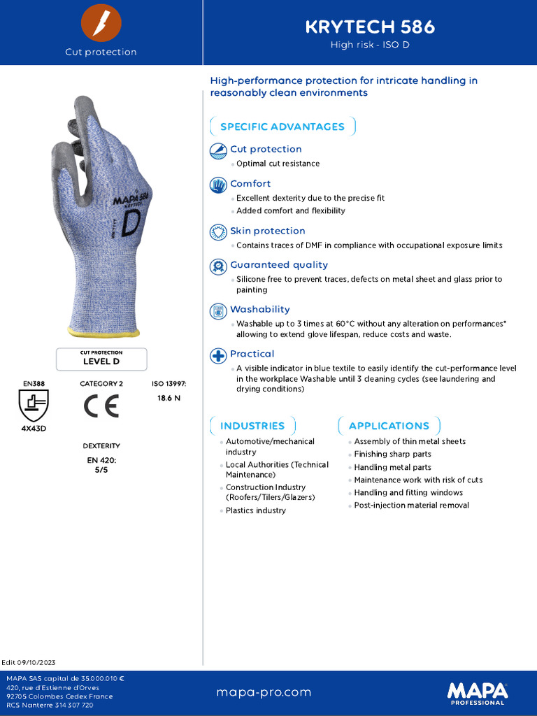 MAPA DataSheet KryTech 586 Us en | PDF | Building Engineering ...