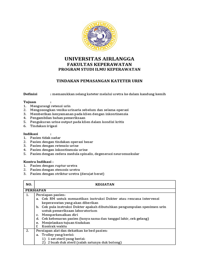 Modul Pemasangan - Perawatan Kateter | PDF