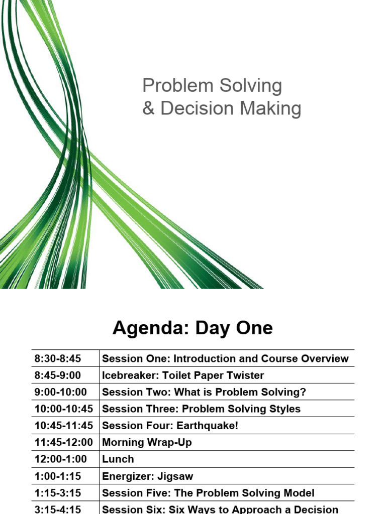 Powerpoint Slides Pdf Brainstorming Decision Making