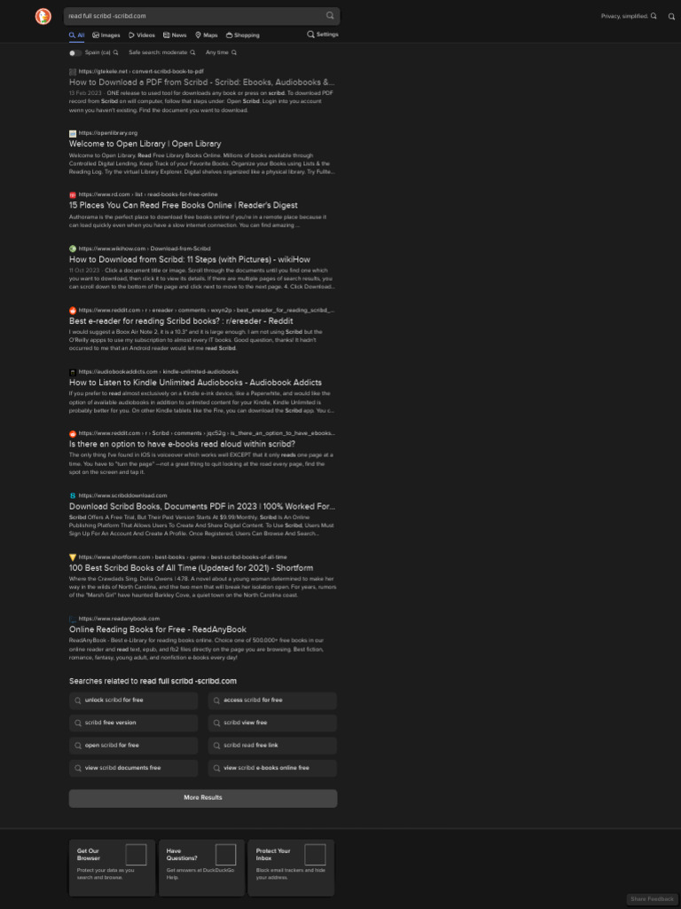 Read Full Scribd - Scribd - Com at DuckDuckGo | PDF