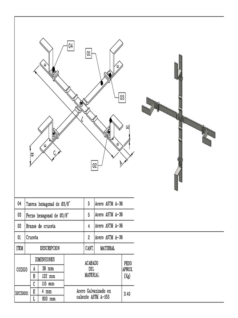 Cruceta Reserva Cable | PDF
