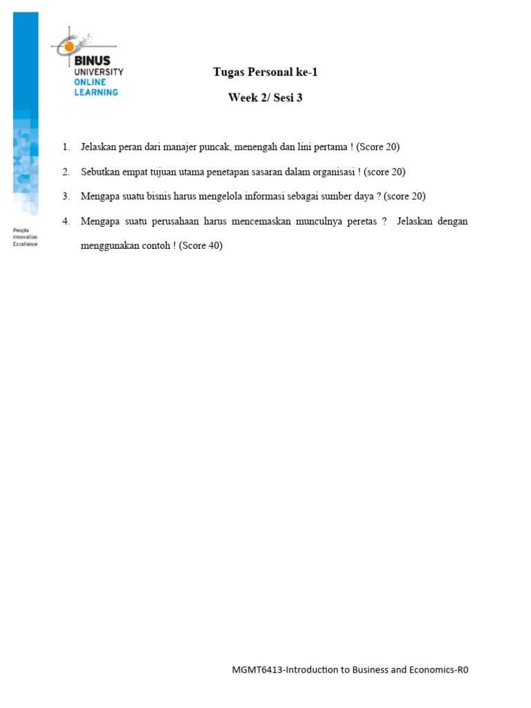 Tugas Personal 1 | PDF