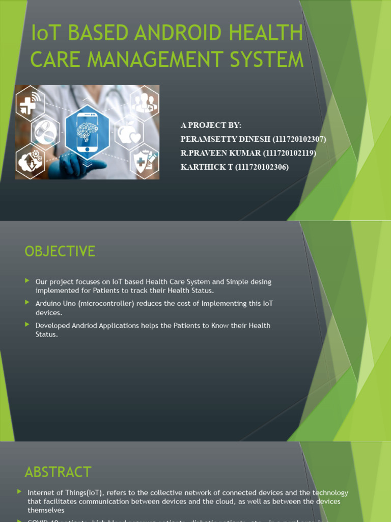 Iot Based Android Health Care Management System | Download Free PDF ...