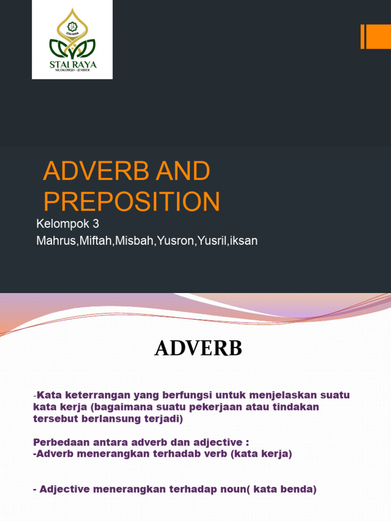 Adverb and Preposition | PDF