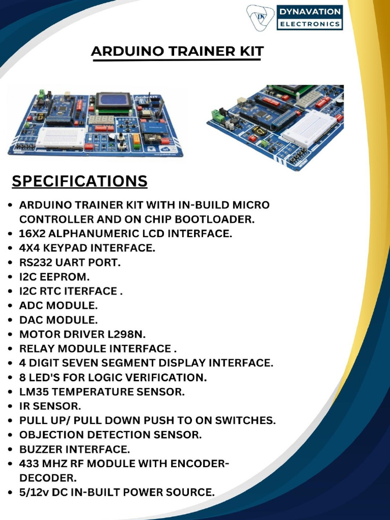 Arduino Trainer Kit Manual | PDF