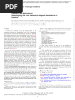 Astm D6110 17 | PDF | Fracture | Pendulum