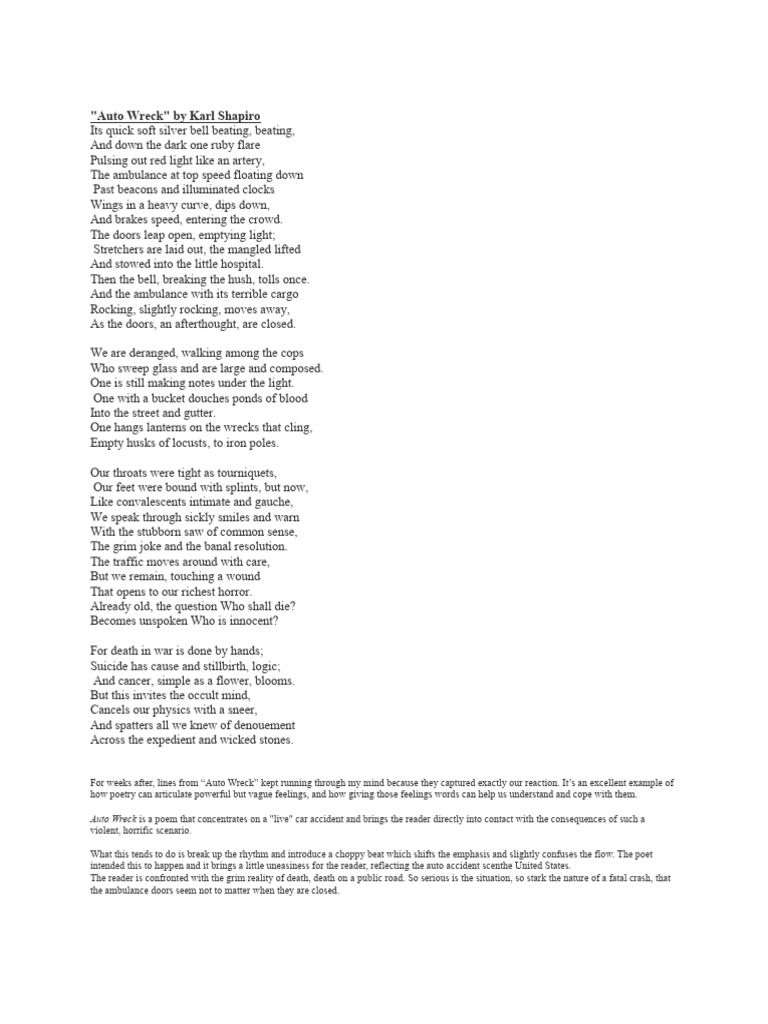 Auto Wreck | PDF