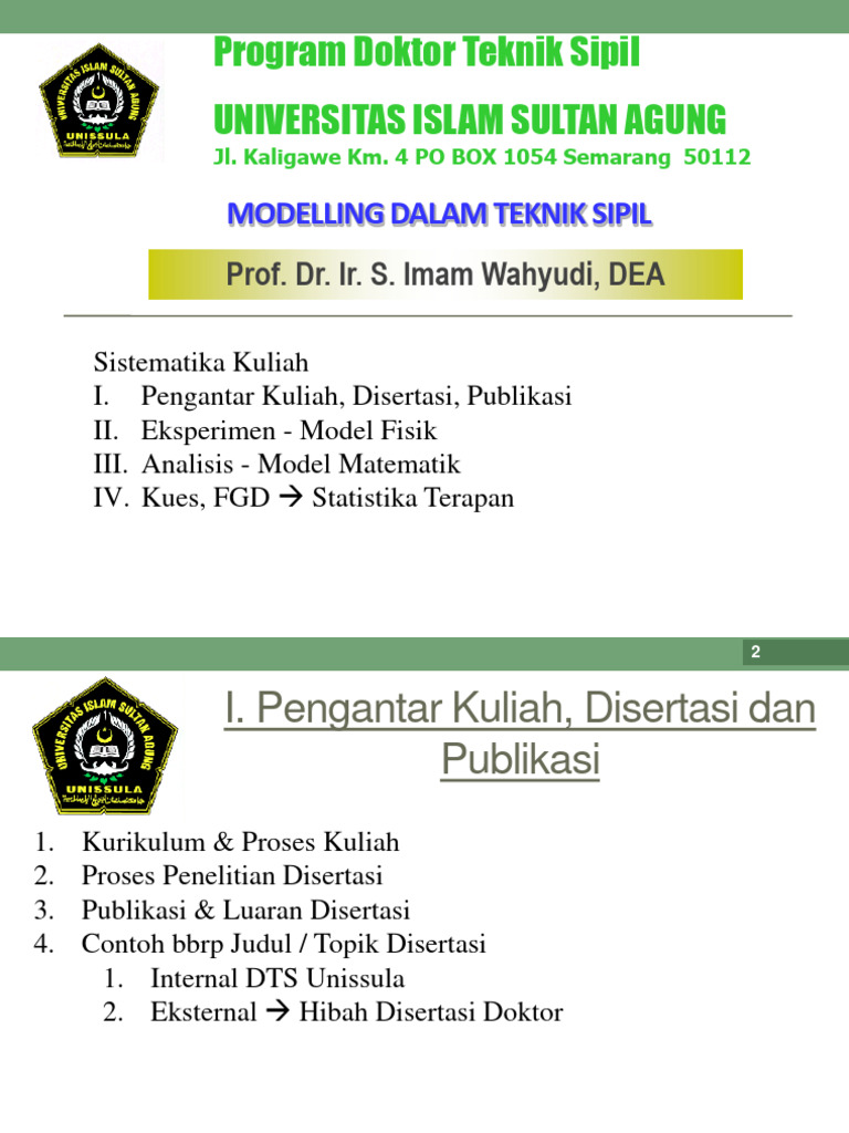 Disertasi Teknik Sipil: Panduan dan Contoh | PDF | Seni