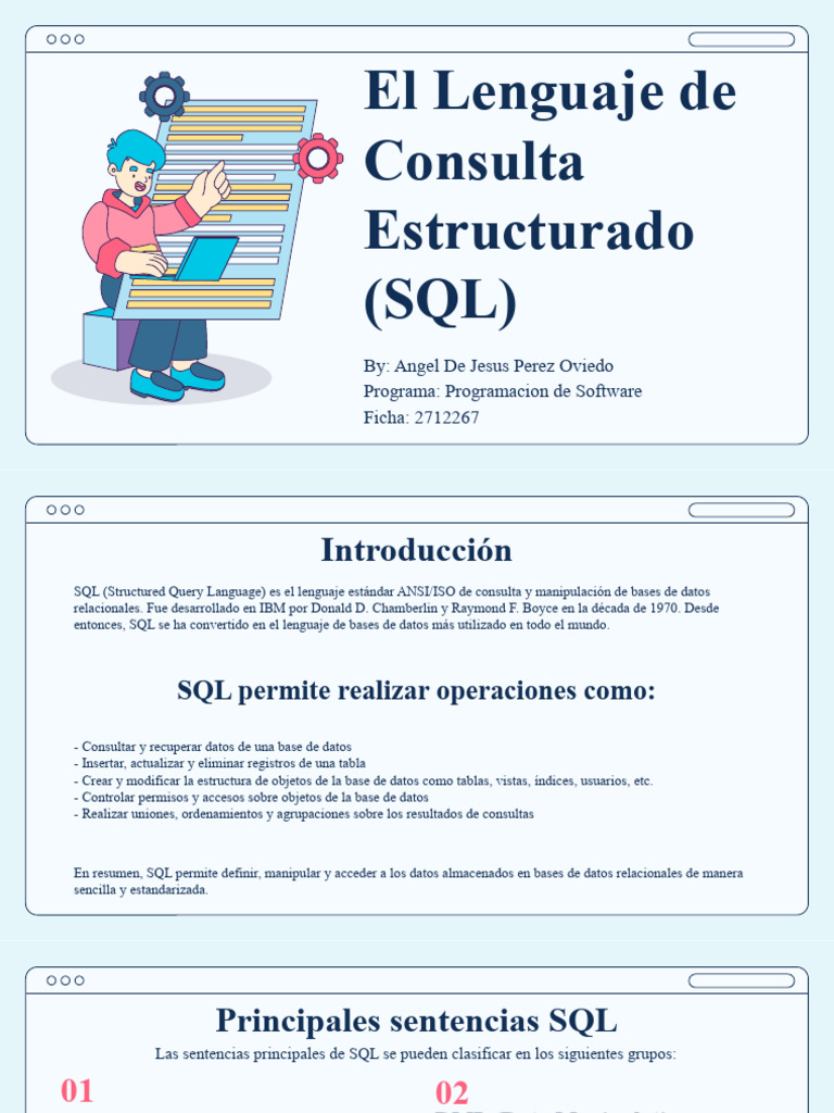 Infografia de SQL (Basico) | PDF | SQL | Programación de computadoras