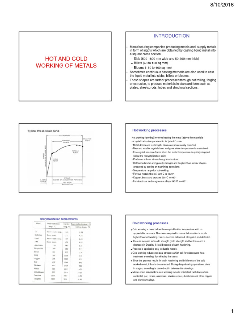 Hot and Cold Working Processes | PDF | Forging | Extrusion