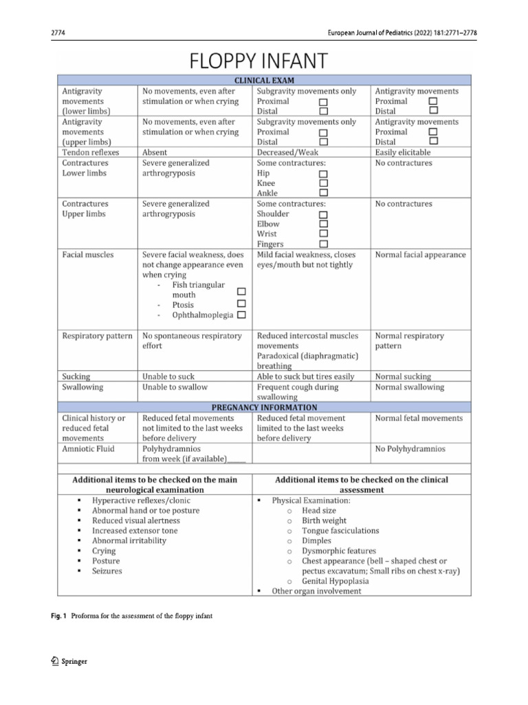 Floppy Infant Examination | PDF