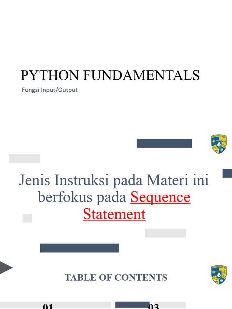 Python Fundamentals - Fungsi Output | PDF