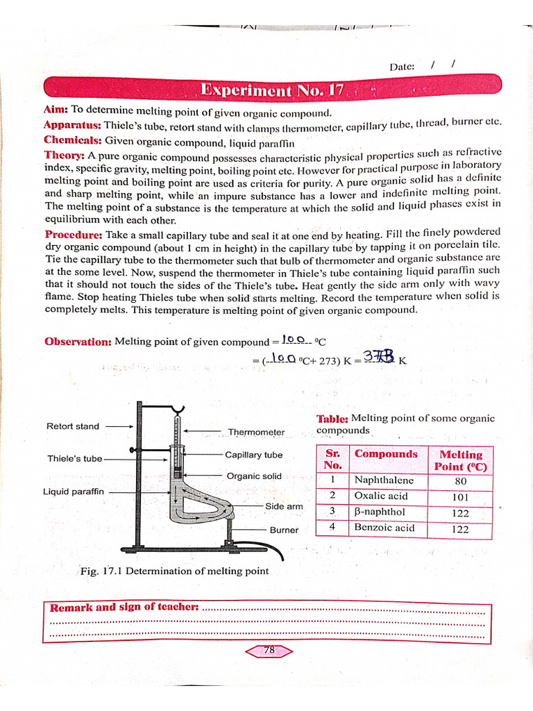 Chemistry Practical No.7 | PDF